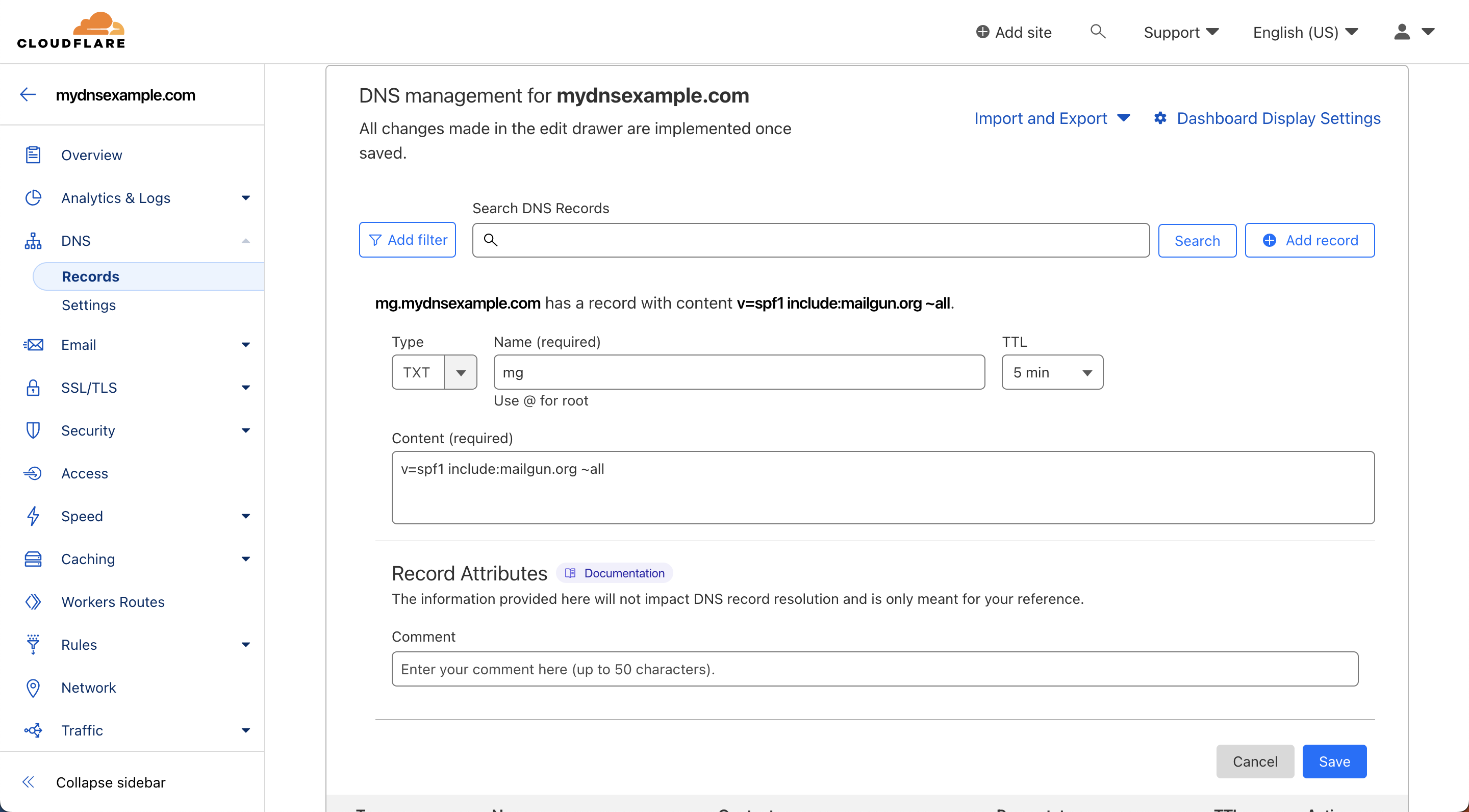 Cloudflare DNS Setup Guide – Mailgun Help Center