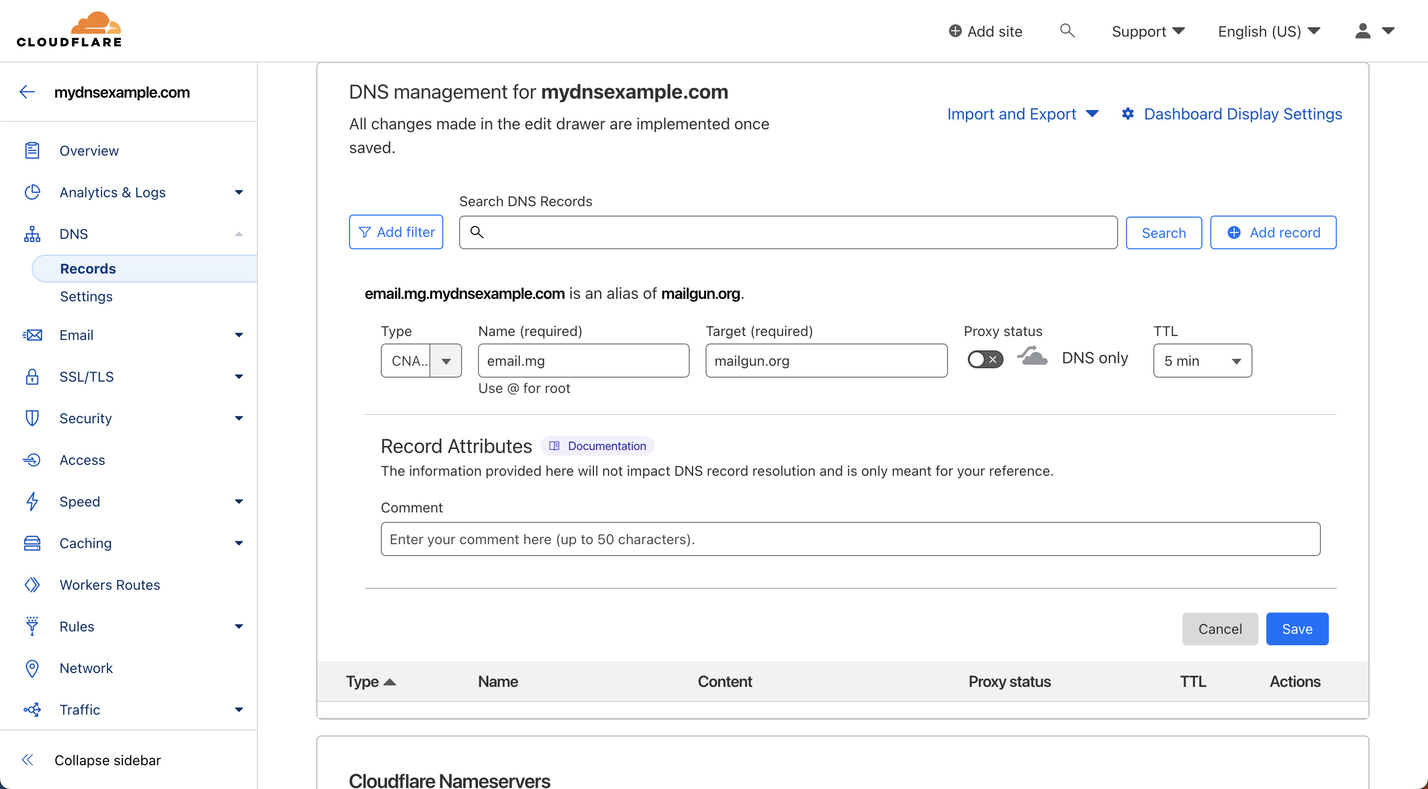 Cloudflare DNS Setup Guide – Mailgun Help Center