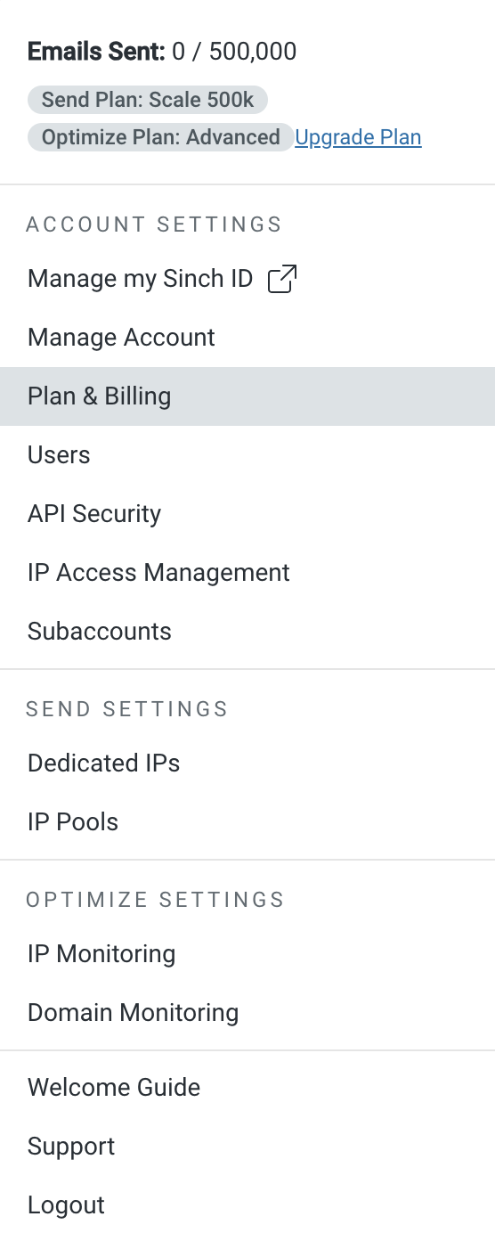 How can I downgrade my account? – Mailgun Help Center
